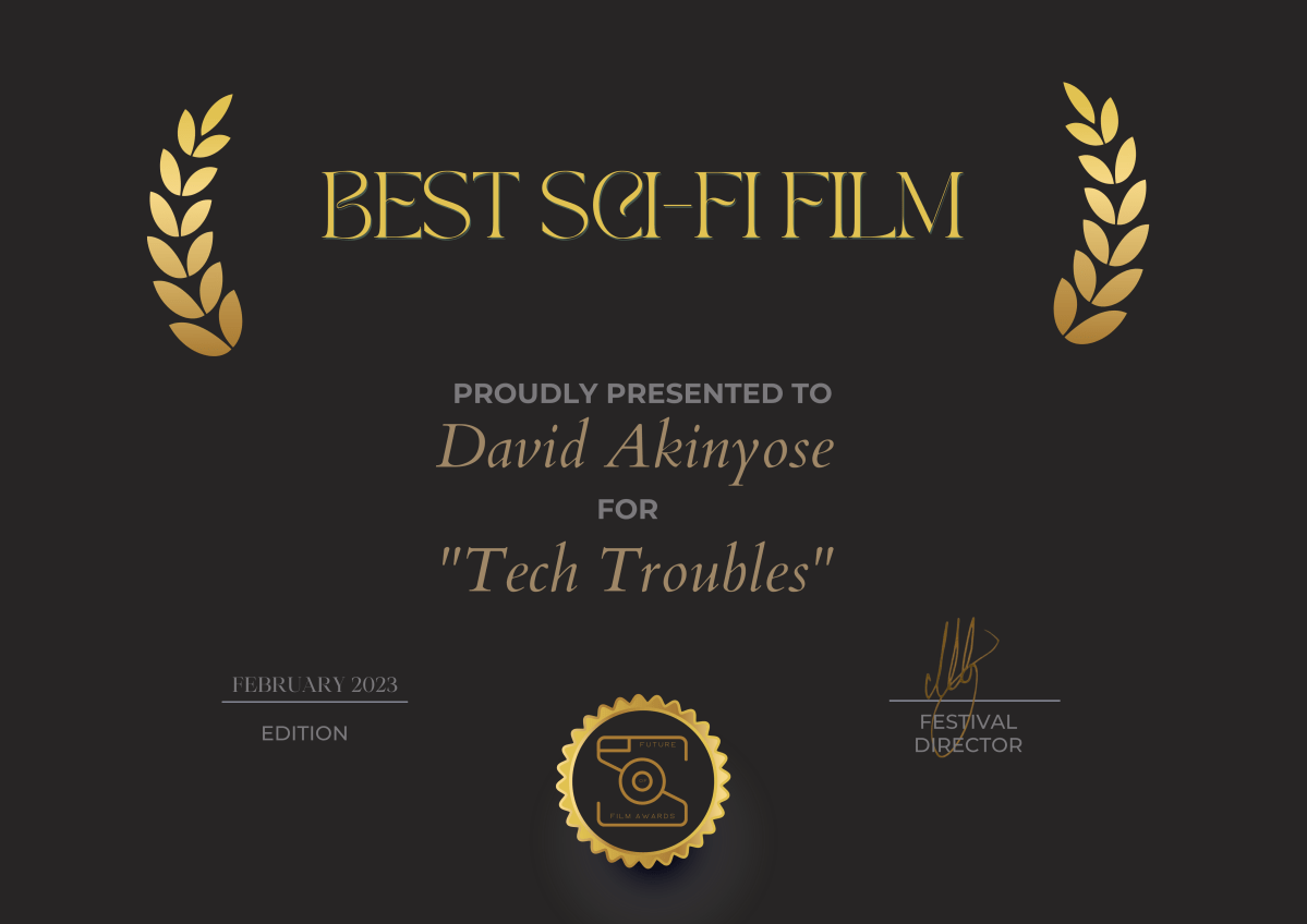 “Tech Troubles” Wins “Best Sci-Fi” at Future of Film Awards – THE ART ...