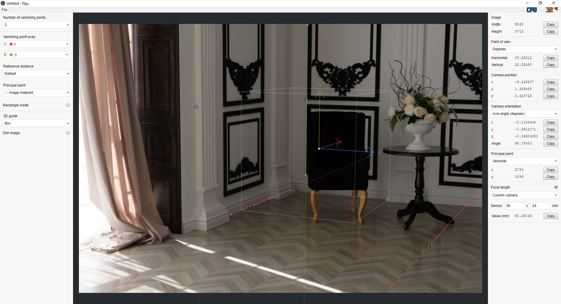 Camera match in Maya with fSpy – THE ART OF VISUAL EFFECTS AT ESCAPE ...