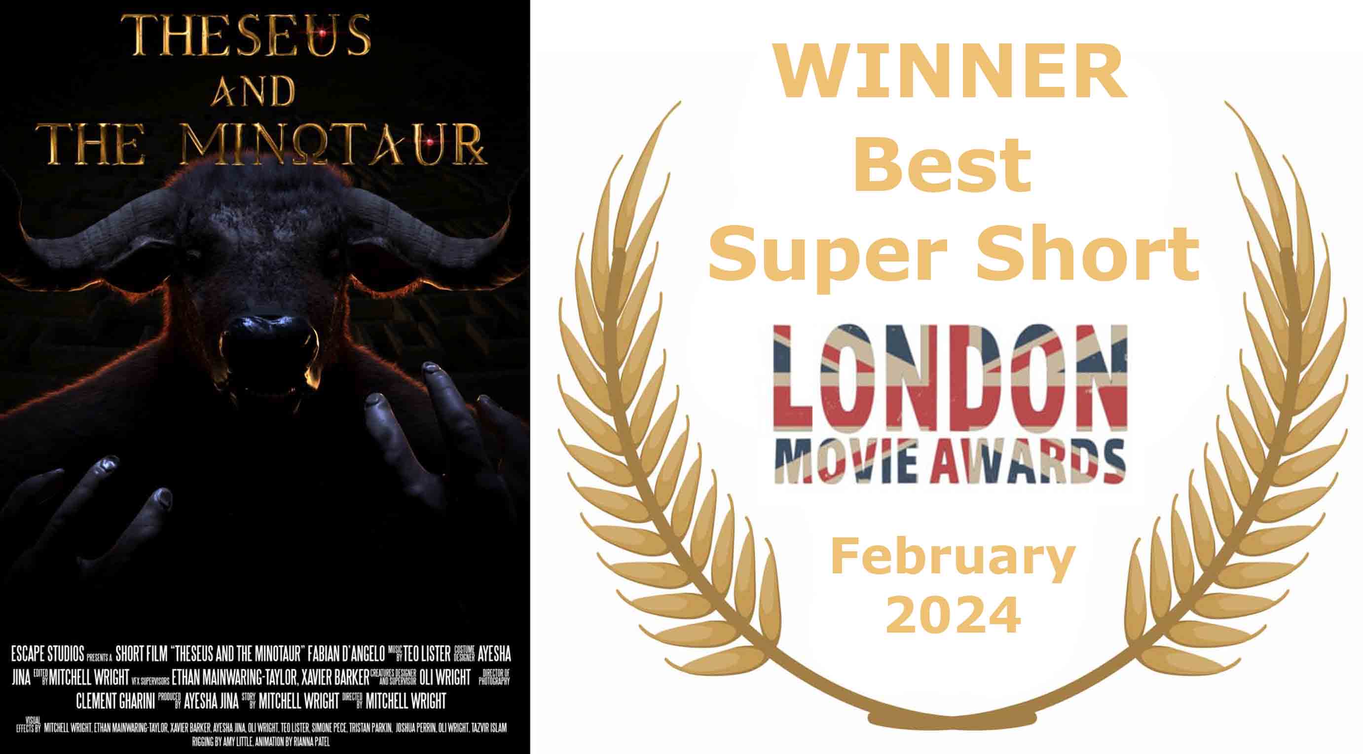 “Theseus and the minotaur” wins Best Super Short at London Fest – THE ...