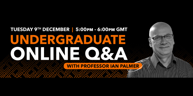 Undergraduate Q&A with Escape Studios’ Principal Ian Palmer Tues 9 Dec ...